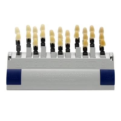 China Dental Lab 3D Resin Teeth Shade Guide 29 Colors Tooth Color Comparison Tool for sale