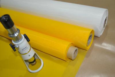 China DDP High Tension Polyester Screen Printing Mesh Fabric Yellow Color for sale