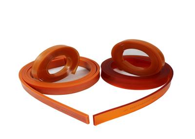 China High Cut Resistance Screen Printing Materials 75A / 80A Rubber Squeegee for sale