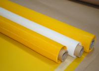 China Yellow 200 Micron  Monofilament Polyester Silk Screen Printing Mesh Logo Printed for sale
