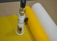 China 100 % Polyester Yarn Screen Printing Mesh Material High Tension White Color for sale