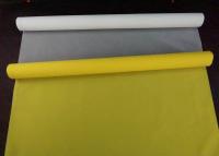 China Plain Weave Screen Printing Mesh Material Silk Screen Mesh Roll White / Yellow Color for sale