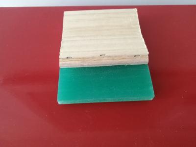 China Yellow Screen Printing Squeegee Blades Wooden Handle 75A 40cm Length for sale