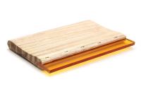 China Wooden Holder Screen Printing Rubber Squeegee Blade For T- Shirt Printing for sale