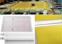 China Yellow White Mesh Screen Material Monofilament Mesh Fabric 115cm Width for sale
