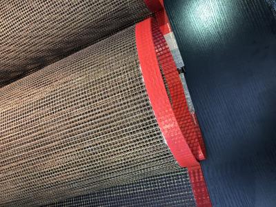 China 2x2mm Fiberglass PTFE Conveyor Belt High Temperature for sale