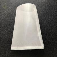 China Ultrasonic Welding Nylon Filter Bag Pyramid Rosin Bags White Color With String for sale