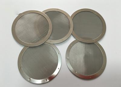 China Plain / Twill Weave Round Fine Mesh Filter , Mesh Water Filters Stainless Steel for sale