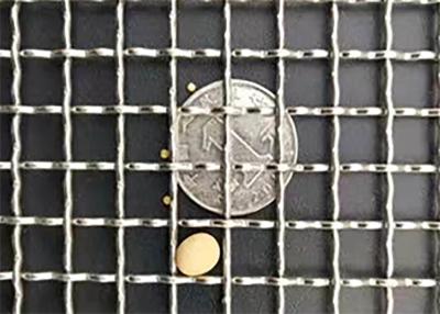China 304 316 Galvanized Square Mesh Stainless Steel Crimped Woven Wire Mesh for sale