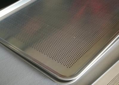 China Round Hole Food Grade Cooling 304 Stainless Steel Mesh Tray 50mm Width for sale