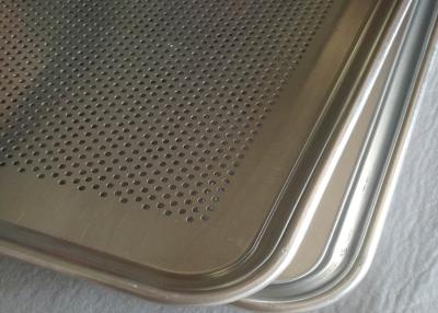 China Baking / Drying Perforated 40x60cm Stainless Steel Wire Mesh Trays for sale