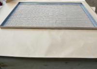 China High Strength Baking Bread Galvanolysis Stainless Steel Wire Mesh Trays for sale