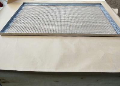 China High Strength Baking Bread Galvanolysis Stainless Steel Wire Mesh Trays for sale