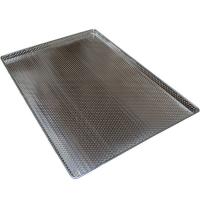 China Woven Perforated Round Hole 316 Stainless Steel Mesh Tray for sale