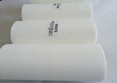 China Monofilament Polyester Screen Mesh Anti Static Yellow/White Polyester Tensile Strength for sale
