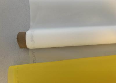 China 90t 165cm Width Silk Screen Printing Mesh Yellow White Color for sale