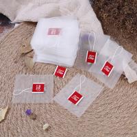 China Customize Size Heat Resistance Pyramid Nylon Tea Bags Mesh Filters Cloth With Label for sale