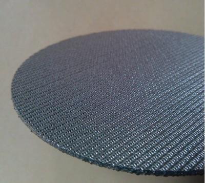 China Sintered Stainless Steel Multilayer Wire Mesh Filter Disc High Filter Precision for sale