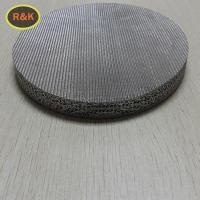 China Liquid Mechanical Sintered Disc 20 30 40 Mm Diameter Wire Mesh Cutting for sale