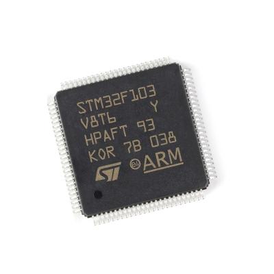 China In Stock Microcontrollers IC MCU 32BIT 64KB FLASH 100LQFP integrated circuits ic chip STM32F103V8T6 for sale