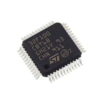 China In Stock Microcontrollers IC MCU 32BIT 128KB FLASH 48LQFP integrated circuits ic chip STM32F100CBT6B for sale
