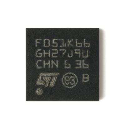 China Microcontroller Integrated Circuit IC MCU 32BIT 32KB FLASH 32UFQFPN STM32F STM32F051 STM32F051K6U6 for sale