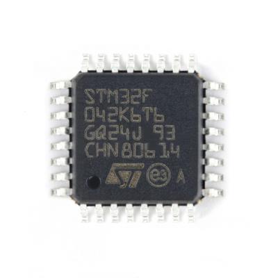 China Microcontroller Integrated Circuit IC MCU 32BIT 32KB FLASH 32LQFP STM32F STM32F042 STM32F042K6T6 Original Brand for sale