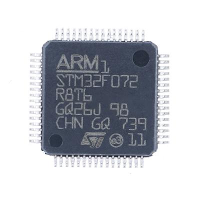 China Microcontroller Integrated Circuit IC MCU 32BIT 64KB FLASH 64LQFP STM32F0 M32F072 STM32F072R8T6 for sale