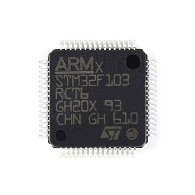China In Stock Ic Chip Mcu ARM Microcontroller MCU 32BIT 256KB FLASH 64LQFP STM32F103RCT6 for sale