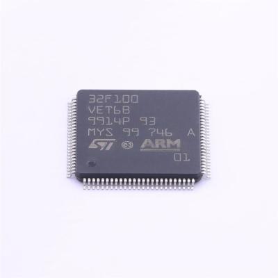 China Chuangyunxinyuan Hot Selling IC MCU LQFP-100_14x14x05P STM32F100VET6B IC IN STOCK for sale