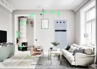 China Residential Floor Standing Vertical Energy Recovery Ventilation Ductless Compact ERV 300~600 M3/H for sale