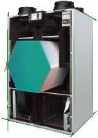 China Holtop CFA Series CFA250T Compact HRV High Efficiency Top Port Vertical Heat Recovery Ventilator 250~350~500 M3/H for sale