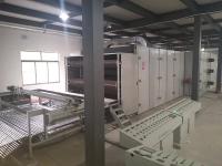 China Three layer hot air oven for nonwoven spray bond 40-400gsm wadding for sale