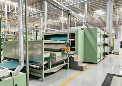 China 3layer hot air through type oven for spray bond nonwoven soft wadding for sale