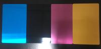 China Eco Friendly Laser Machine Parts , Rectangular Metal Name Card With Aluminum Sheet Material for sale