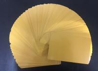 China Eco Friendly Laser Machine Parts , Rectangular Metal Name Card With Aluminum Sheet Material for sale