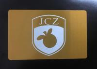 China Eco Friendly Laser Machine Parts , Rectangular Metal Name Card With Aluminum Sheet Material for sale