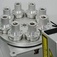 China Automatic Rotary Device Fiber Laser Marking Machine 8 Position For LED Bulb for sale