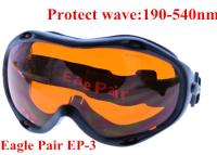 China Ultraviolet / Excimer / CO2 Laser Protection Goggles 190nm - 540nm for sale