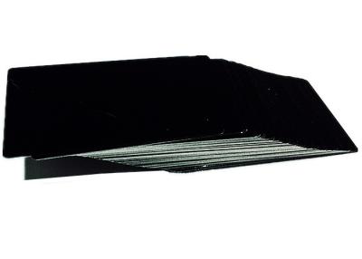 China Etched Stainless Steel Card Laser Machine Parts Black Metal Business Card 85.5×54mm for sale
