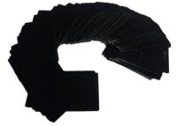 China Etched Stainless Steel Card Laser Machine Parts Black Metal Business Card 85.5×54mm for sale