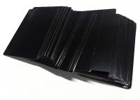 China Etched Stainless Steel Card Laser Machine Parts Black Metal Business Card 85.5×54mm for sale