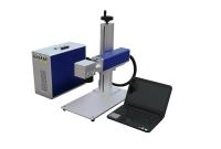 China Plastic Bottle Food Case Compact Laser Engraver / Fiber Laser Engraving Machine for sale