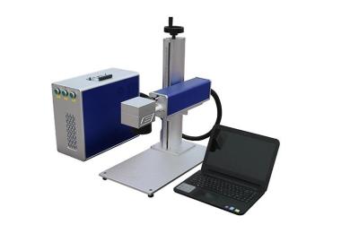 China Plastic Bottle Food Case Compact Laser Engraver / Fiber Laser Engraving Machine for sale