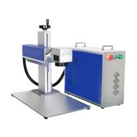 China Wind Cooling 100kHz 1064nm Fiber Laser Marking Machine for sale