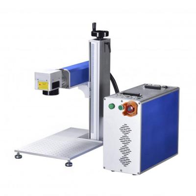 China Wind Cooling 100kHz 1064nm Fiber Laser Marking Machine for sale