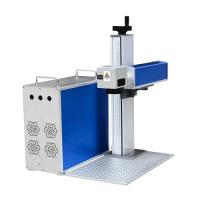 China Wind Cooling 100kHz 1064nm Fiber Laser Marking Machine for sale