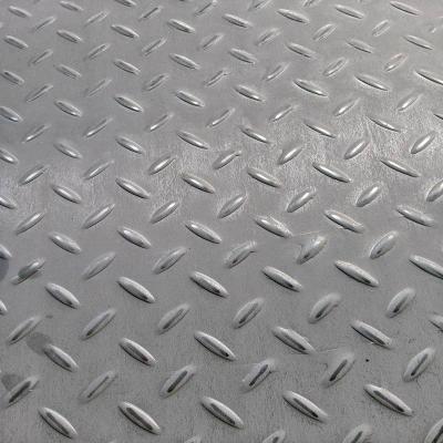 China 304 316 Stainless Steel Diamond Pattern Plate Anti-Slip Embossed Stainless Steel Sheet for sale
