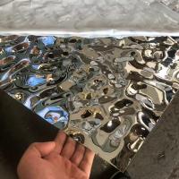 China 304 Mirror Water Ripple Stainless Steel Sheet For Luxury Ceiling & Decorative Wall Panels for sale