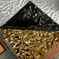 China 304 Mirror Water Ripple Stainless Steel Sheet For Luxury Ceiling & Decorative Wall Panels for sale